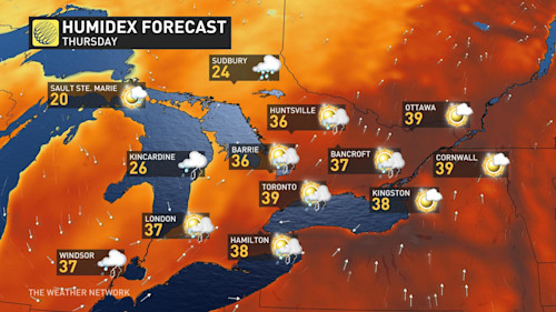 Uncomfortable humidity, heat stifle Ontario's air, fuels storm threat ...