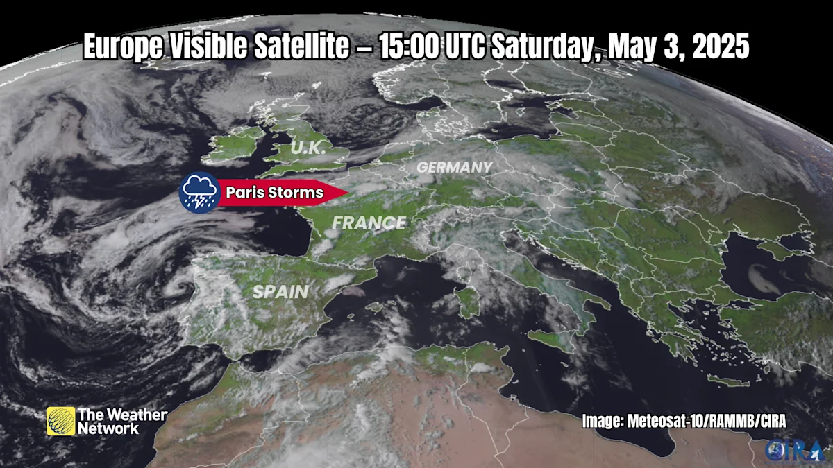Major hailstorm pelts Paris as severe storms sweep France - The Weather ...
