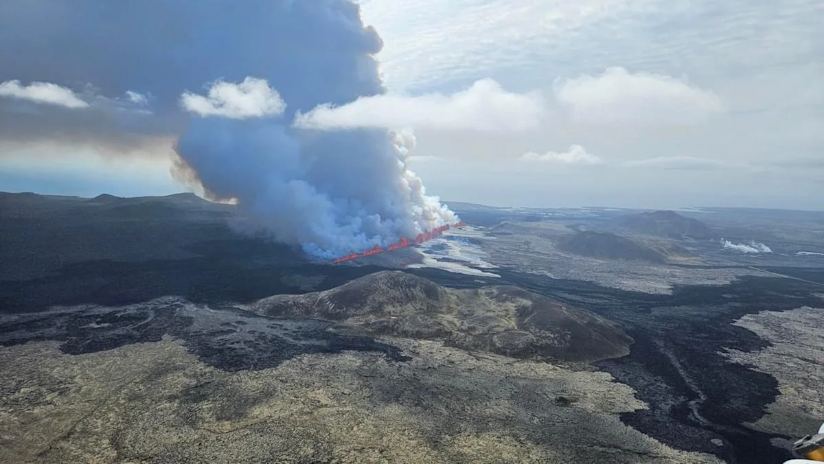 Iceland authorities declare emergency as volcano erupts, lava flows ...