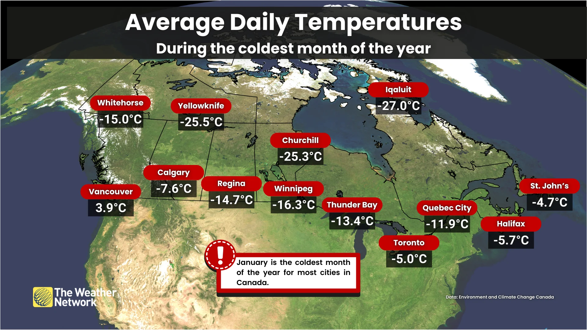 When is the coldest stretch of the year across Canada? - The Weather ...