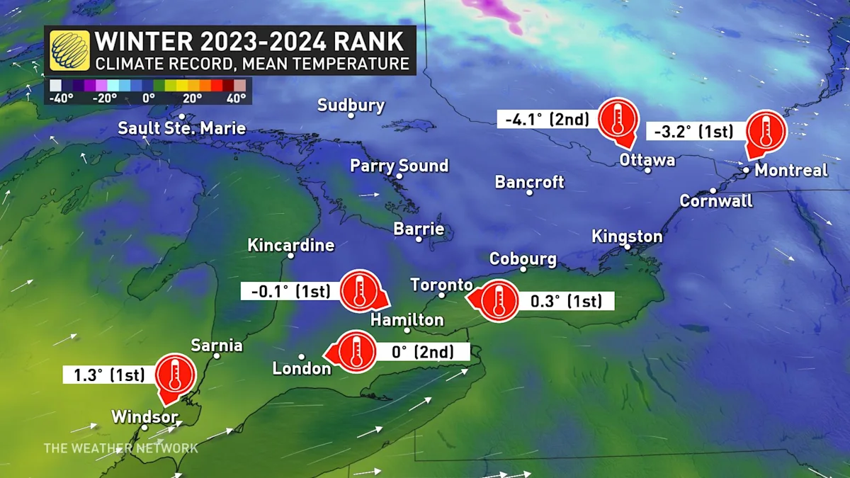Warmest winter ever: Canada's record season reaches new heights - The ...