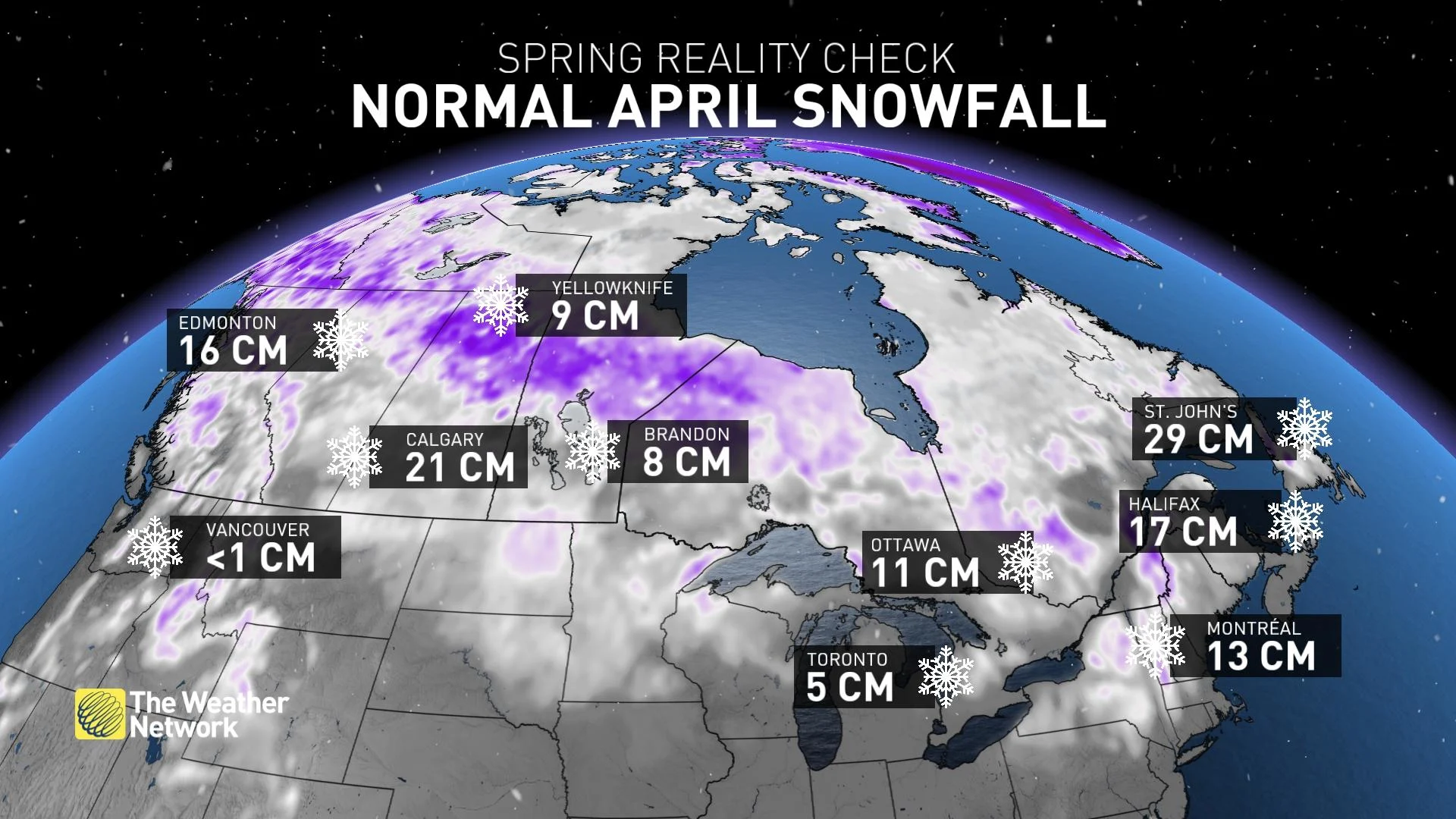 Tired of winter? Find out when it will stop snowing, Canada - The ...