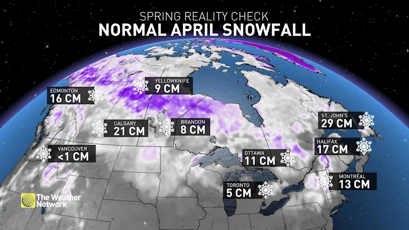 Tired of winter? Find out when it will stop snowing, Canada - The ...