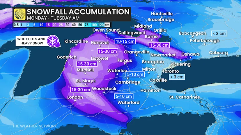 Damaging winds, snow squalls raise outage threat in Ontario - The ...