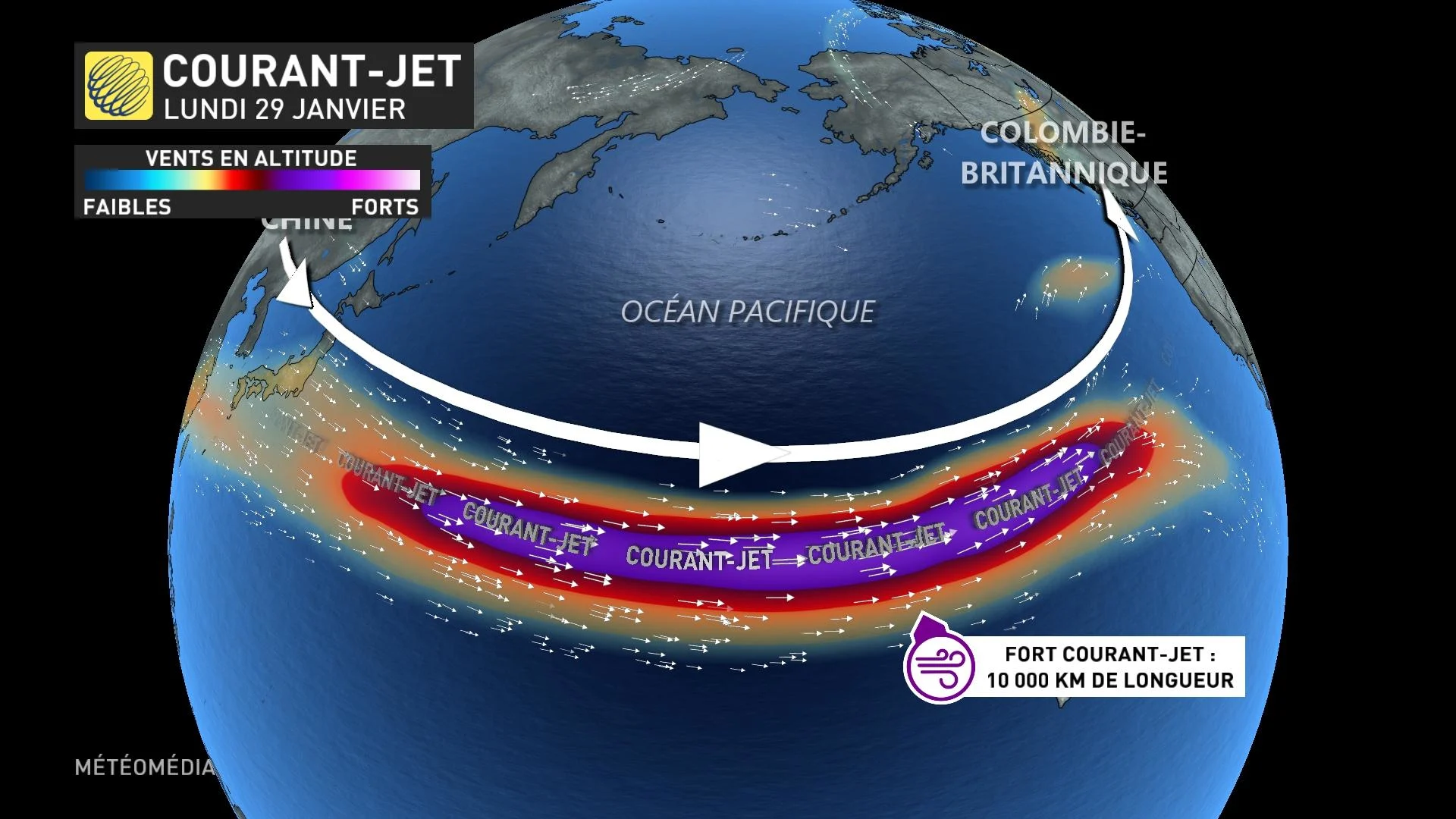 Un puissant courant-jet de 10 000 km va bouleverser la météo en ...