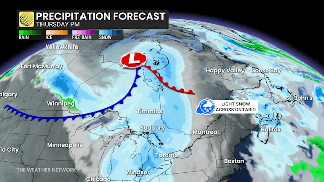 Canada-wide storm spreads snow and renewed Arctic cold - The Weather ...