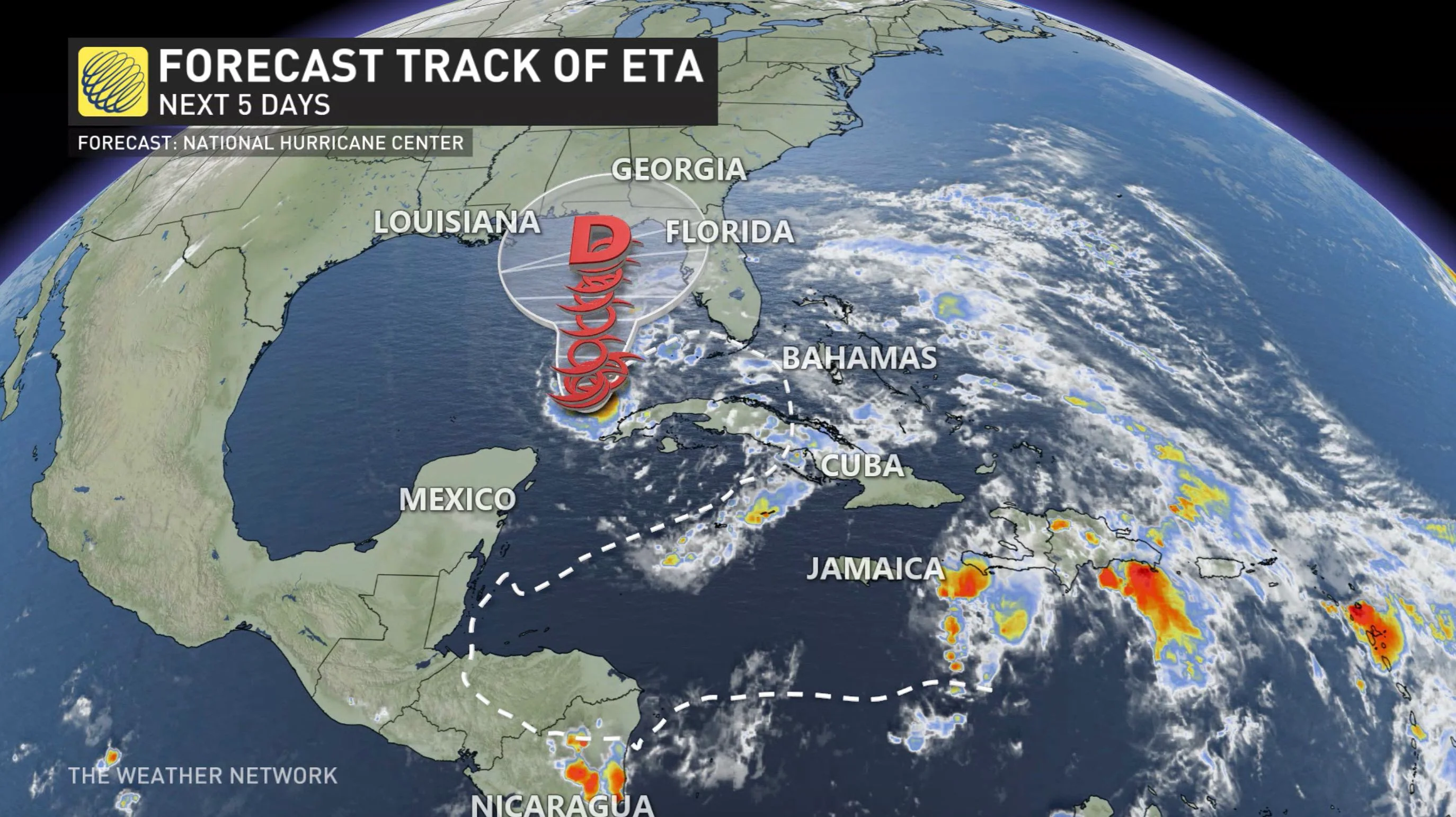 Storm Eta drenches South Florida, forecast to strengthen over Gulf of ...