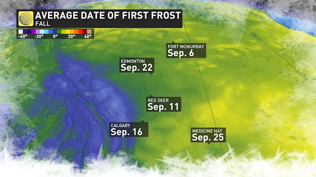 Summer ends with first 0°C readings across Alberta - The Weather Network