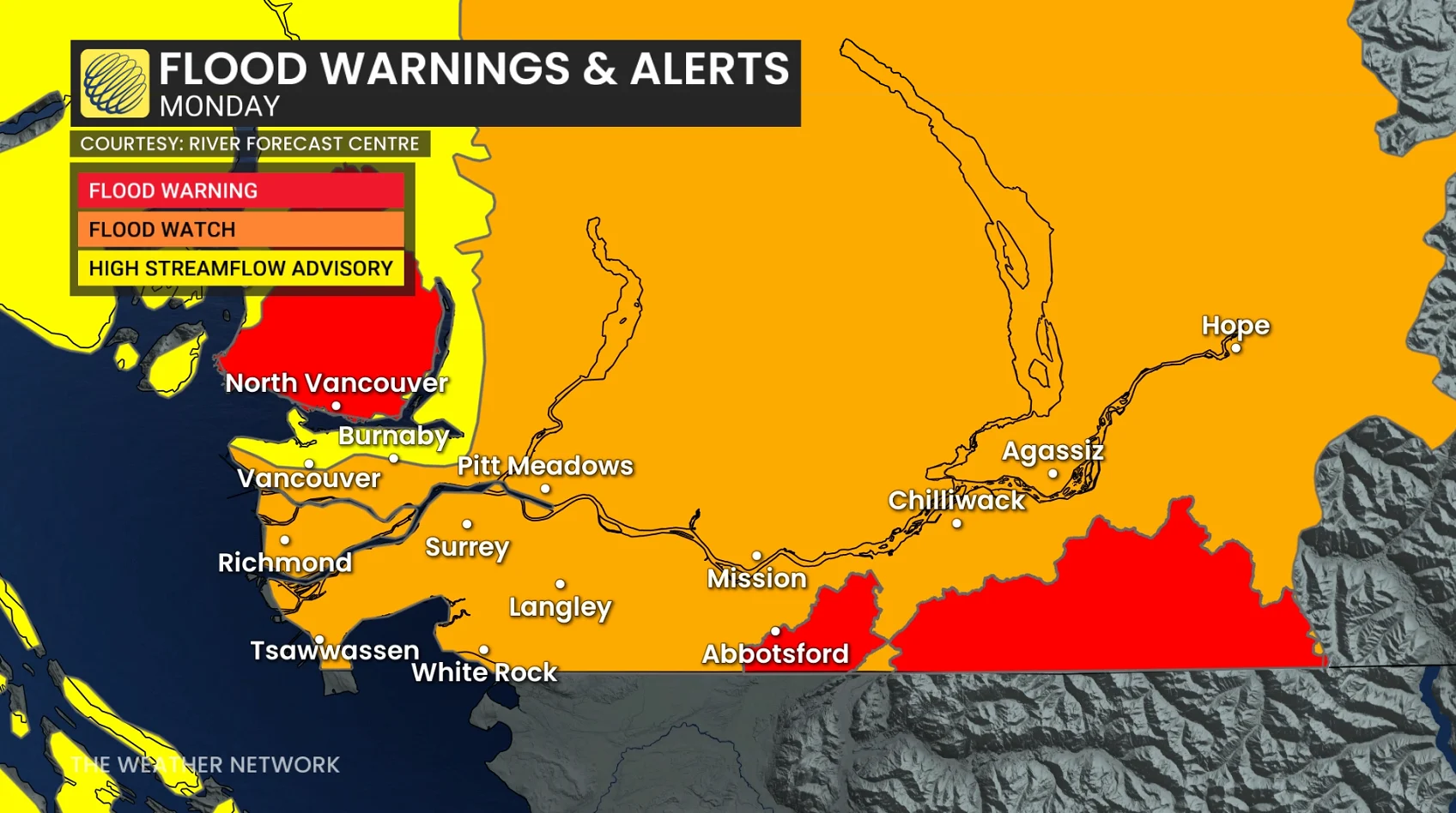Flood warnings as potent pineapple express rains reach B.C. - The ...