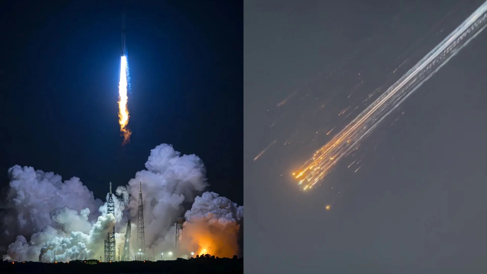 A tale of two rockets: New Glenn achieves orbit, while Starship rains ...