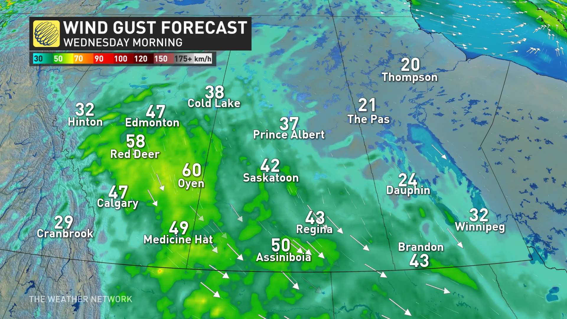 Next round of snow and strong winds for the Prairies looming - The ...