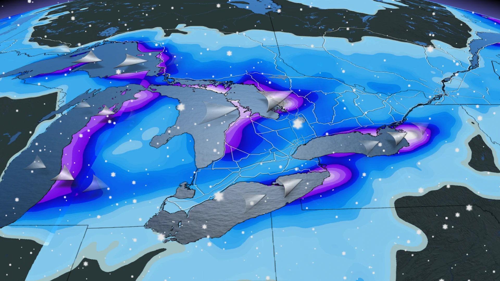 Dangerous Arctic freeze, lake-effect snow squalls keep hold of Ontario ...