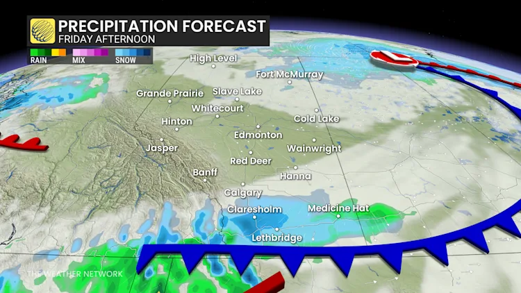 Brace for snow and winds with big temperature drop in Alberta - The ...