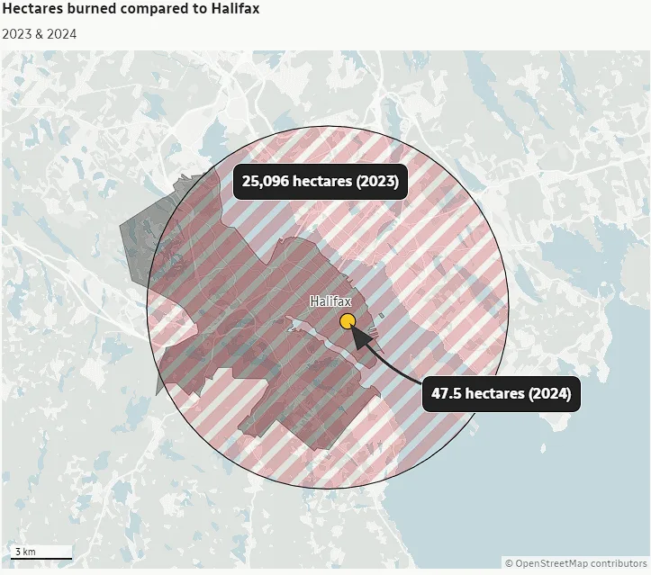 Nova Scotia saw its least active wildfire season on record in 2024 ...