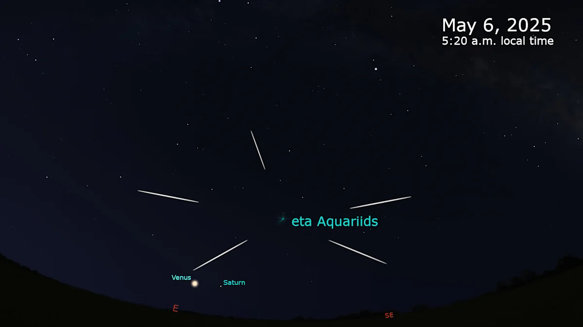 A Halley's Comet meteor shower peaks early tomorrow morning - The ...
