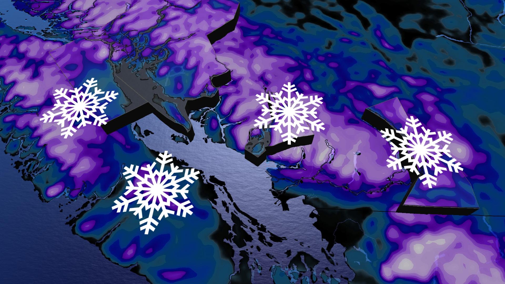 Rising chances for low-elevation snow in B.C. as air gets cold - The ...