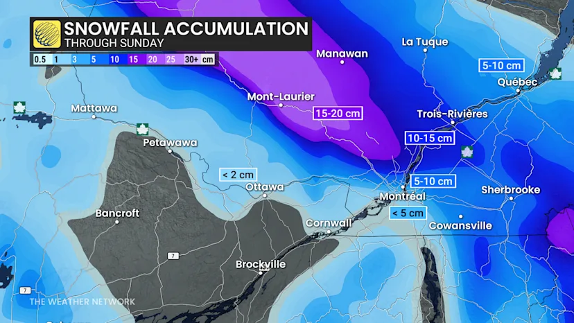 Messy ice, snow to impact parts of Ontario and Quebec - The Weather Network