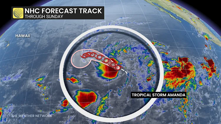 Amanda comes to life as the Pacific's first tropical storm in 2026 ...