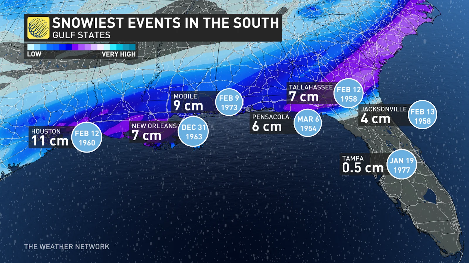 Major southern winter storm threatens all-time snow records - The ...