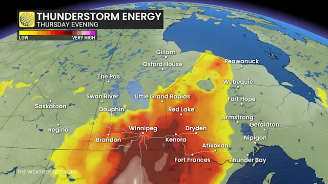 Very large hail threat with Thursday storm risk in Manitoba, NW Ontario ...