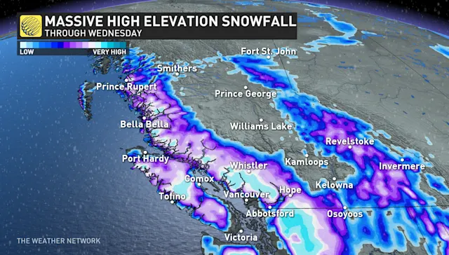 Powerful bomb cyclone puts B.C. on notice for high impacts this week ...