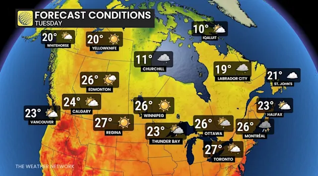 Canada Day weekend brings changeable summer weather across the country ...