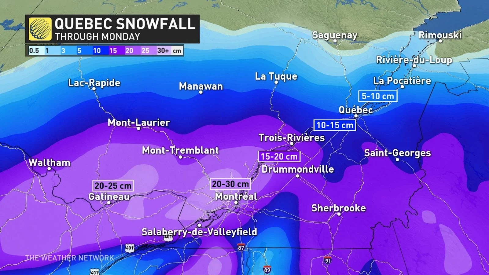 Heavy snow blanketing Montreal, likely to snarl Monday commute - The ...