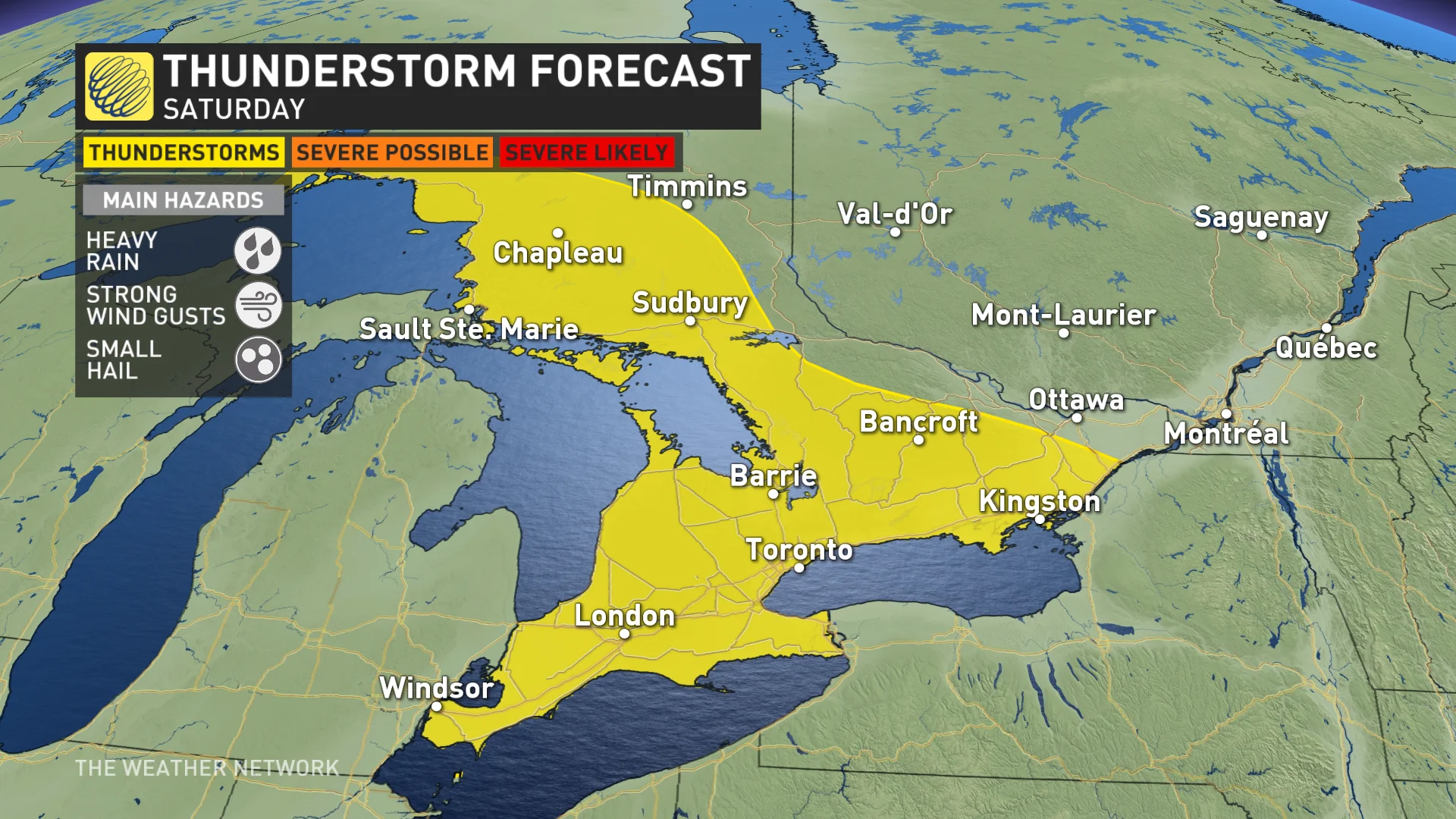 Ontario storm risk sets up once again on Saturday - The Weather Network