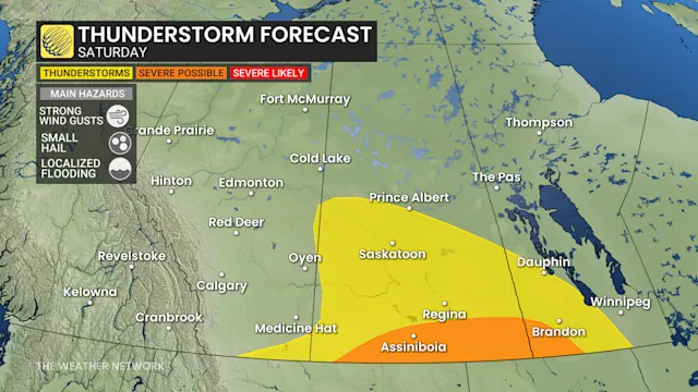 Flood risk on the Prairies as heavy storms linger into Saturday - The ...