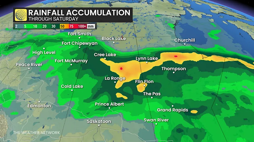 Heavy rain threat in Manitoba, severe storm risk shifts into NW Ontario ...