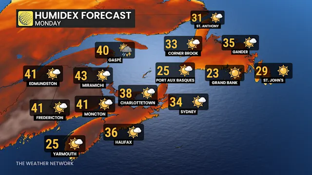 Atlantic Canada heat wave triggers fire bans - The Weather Network