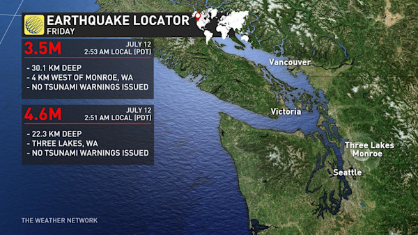 Magnitude-4.6 earthquake hits Seattle area, felt in B.C. - The Weather ...