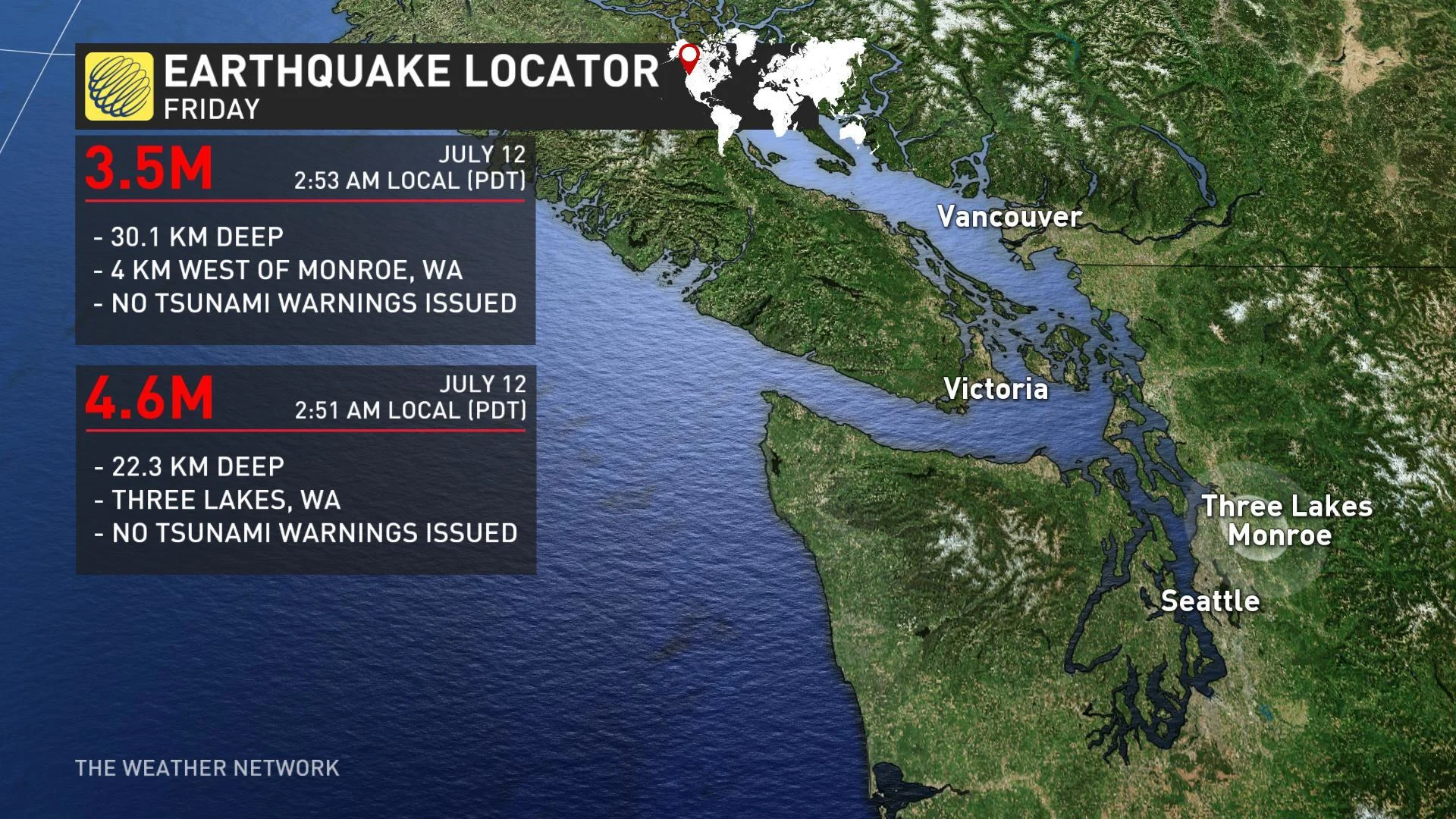 Magnitude-4.6 earthquake hits Seattle area, felt in B.C. - The Weather ...