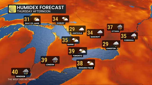 Storm risk persists in muggy Ontario air, significant cooldown ahead ...