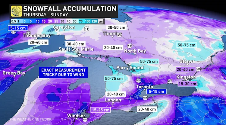 Roads closed, outages mount as blizzard rages across Ontario - The ...