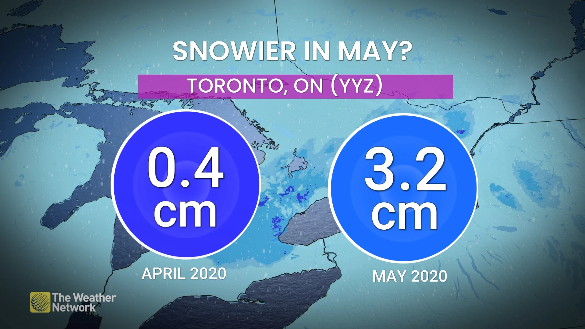 Spring in reverse? Toronto notches a snowy April surprise - The Weather ...