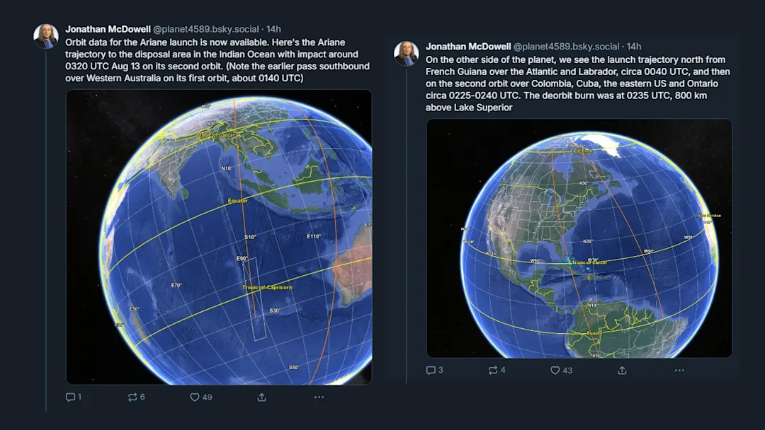 What was that? Strange spiral of light appears on the night of the ...