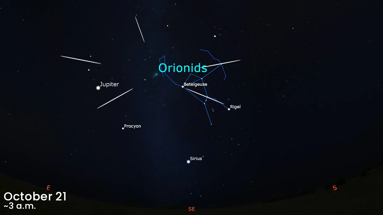 Meteor showers and the Harvest Moon light up our October night skies ...