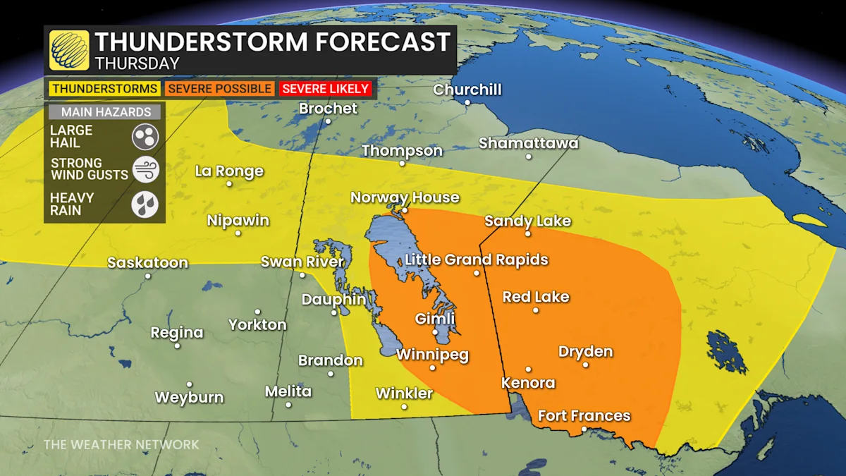 Severe storms and heavy rain threaten Manitoba, NW Ontario - The ...
