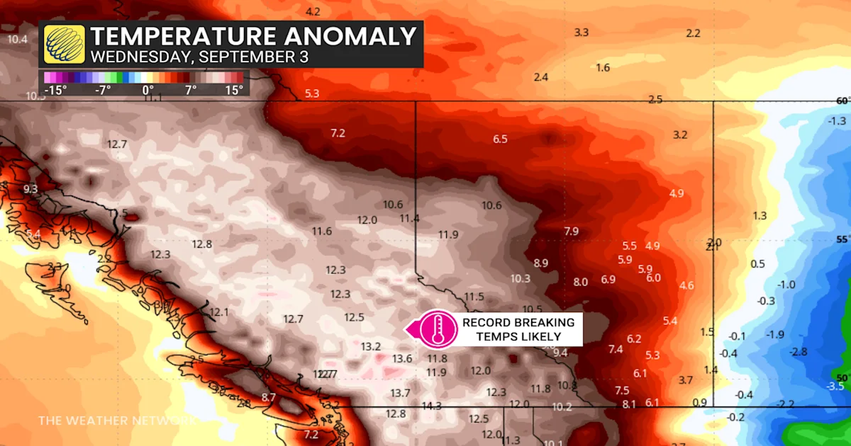 Heat wave may threaten Canada’s all-time September heat record - The ...