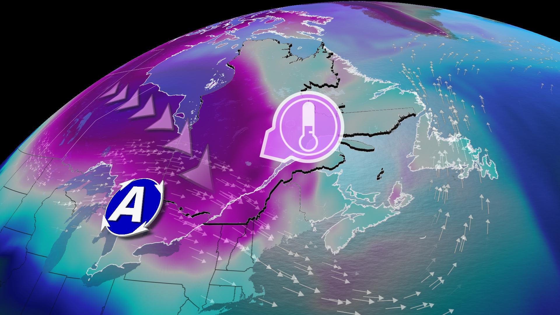 La dernière poussée de grand froid au Québec - MétéoMédia