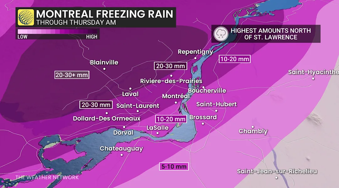 Quebec faces 20-30 mm of freezing rain lasting 24 hours, causing ...