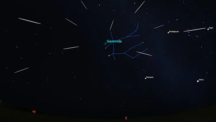 Look up! The Geminid meteor shower lights up the sky tonight - The ...