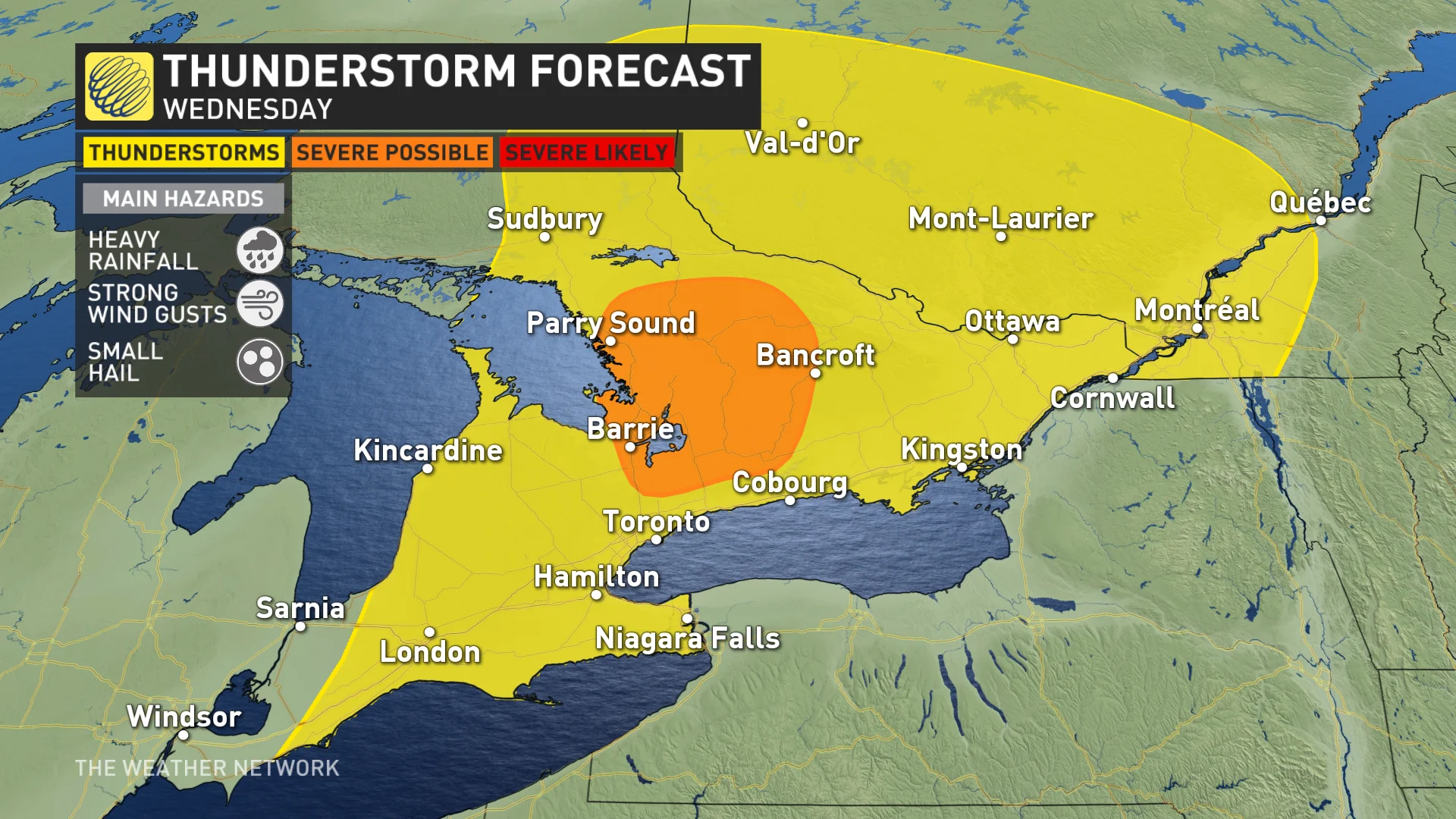 Risk of severe thunderstorms before rain clears out of Ontario - The ...