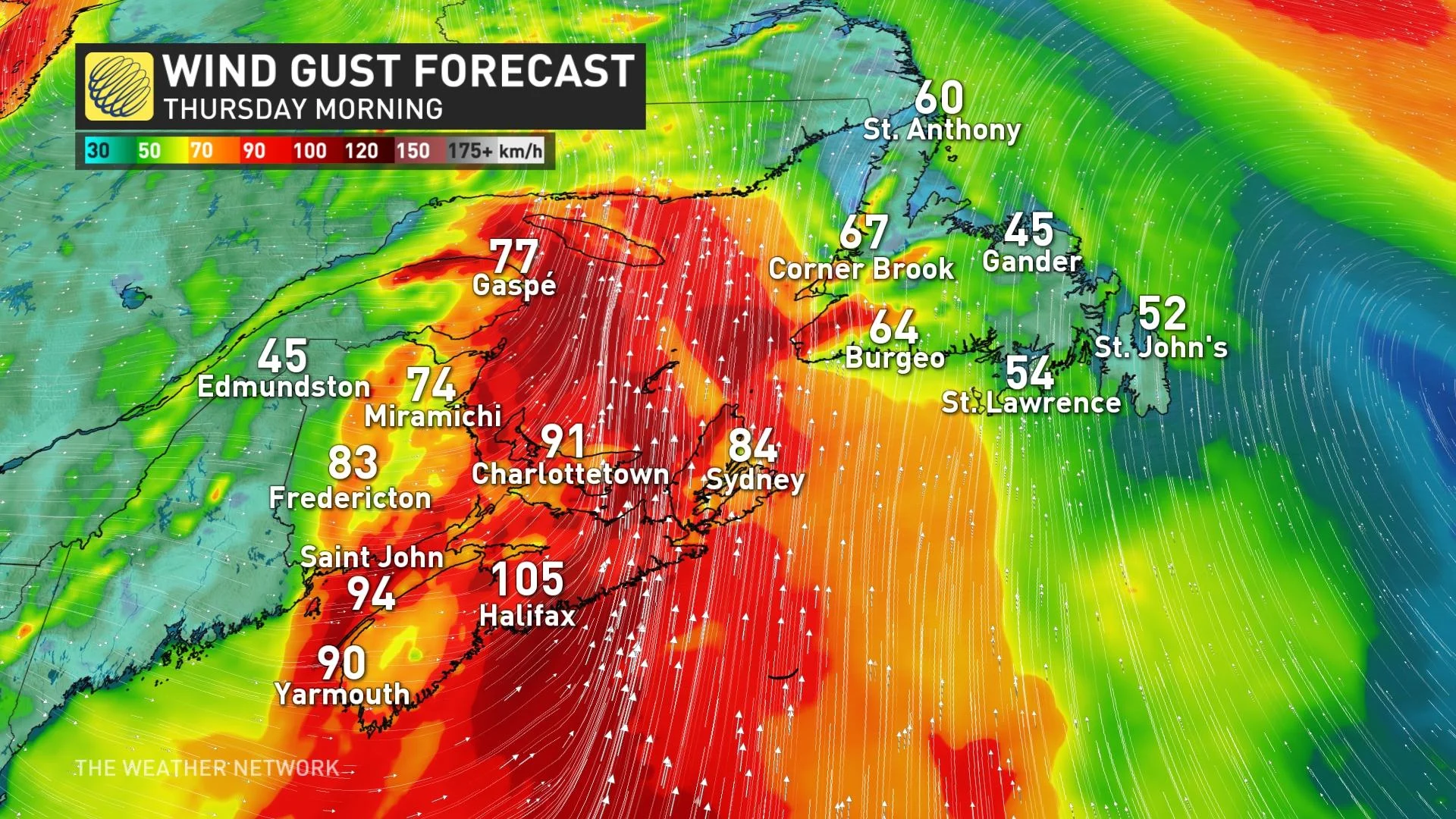 Strong low threatens 100 km/h winds, soaking rains on the East Coast ...
