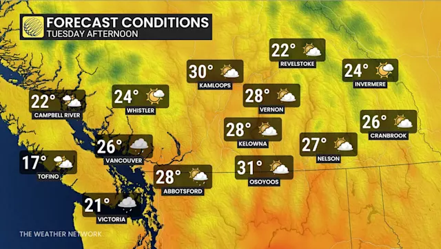 Much-needed rain coming to B.C. as pattern change on the horizon - The ...