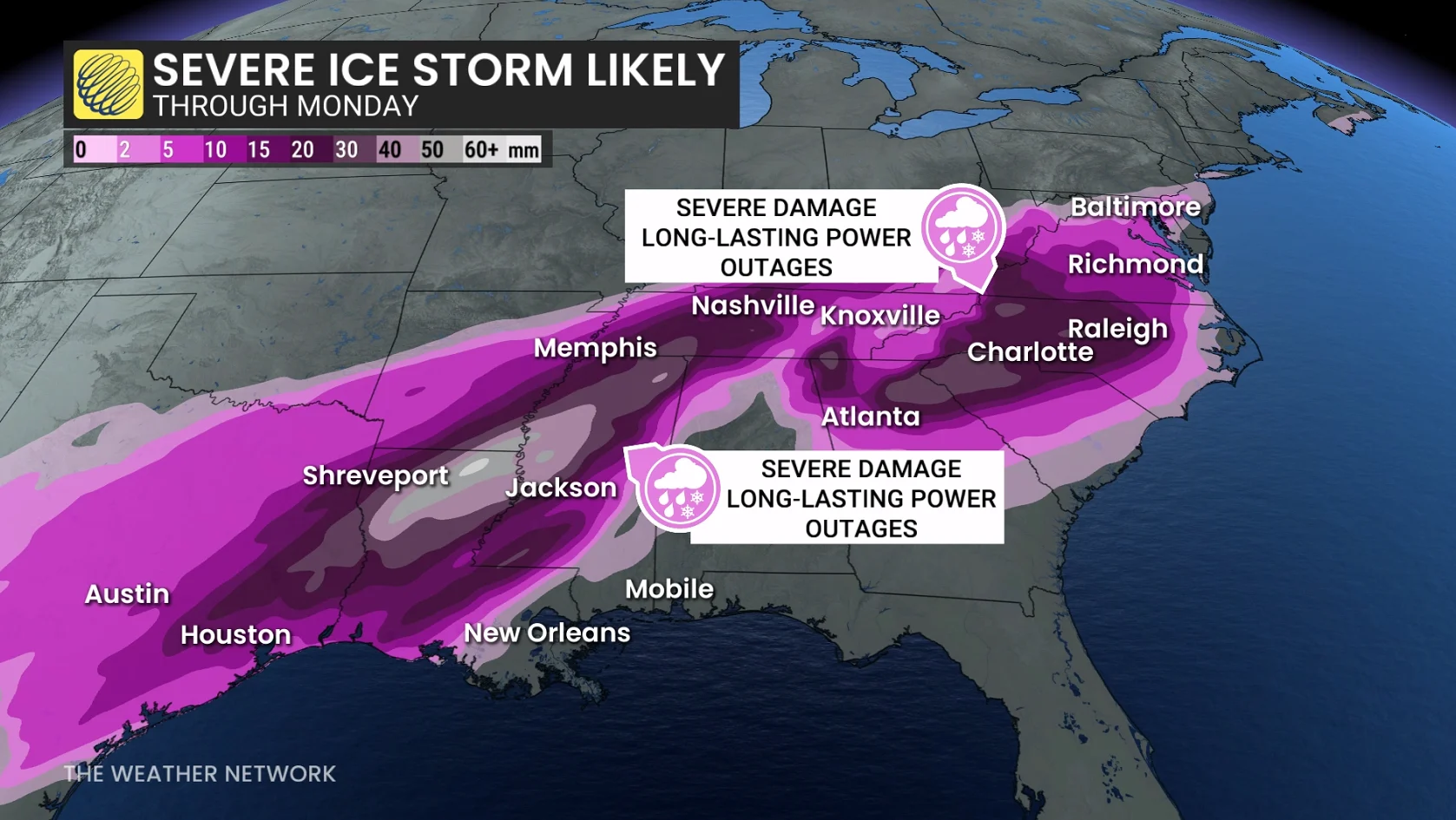 200 million impacted by major ice, snow in generational storm - The ...
