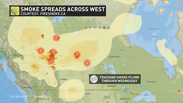Wildfire smoke is on the move, millions in Canada to feel the impacts ...