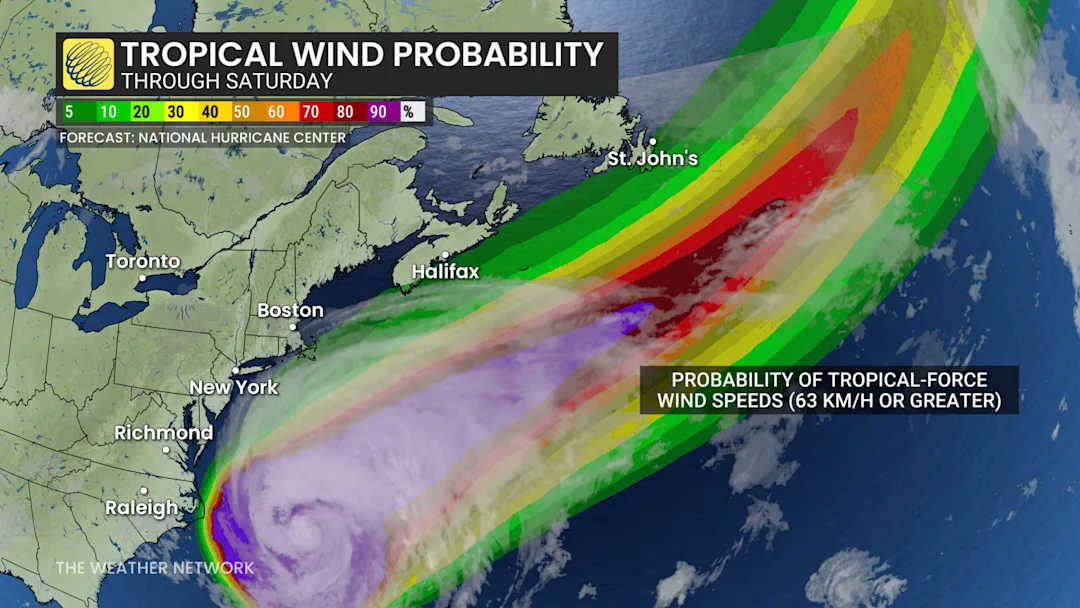 Hurricane Erin: Watching for dangerous surf in Nova Scotia and Newfoundland - The Weather Network