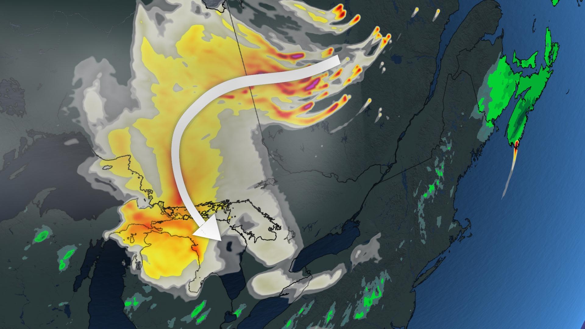 Mother Nature flips wildfire fortunes on Canada's East - The Weather ...